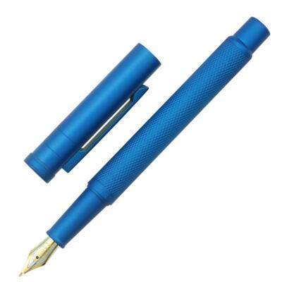 Hongdian Blue Forest Metal Fountain Pen Beautiful Tree Texture Fine Nib ...