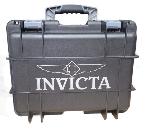 INVICTA BLACK/SILVER 8 SLOT WATCH CASE PROTECTOR BOX DIVE CASE | eBay