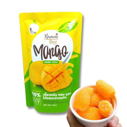 Mango Jelly Fruit Candy Chewy Sweet & Sour Gummy Snacks Delicious ...