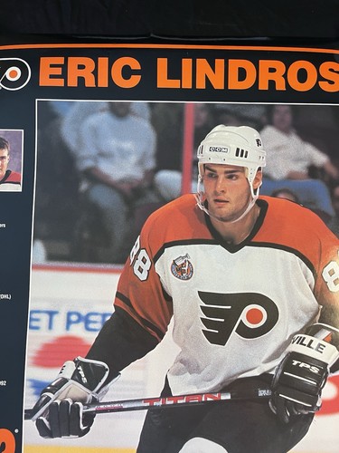 Rare 1992 Eric Lindros Draft Poster Philadelphia Flyers Hockey NHL HOF ...