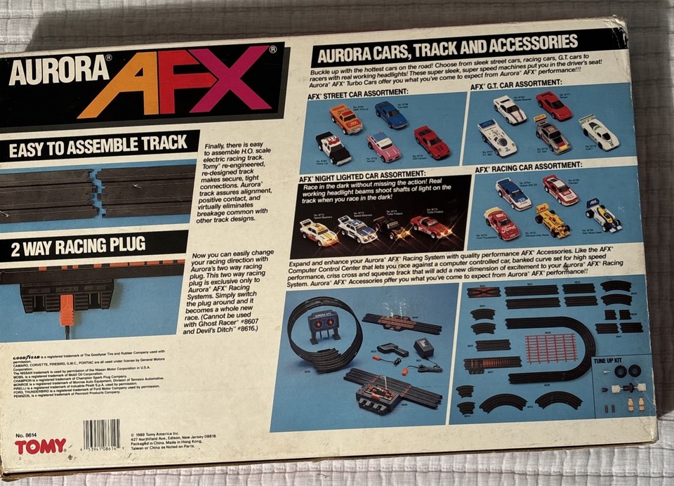 TOMY / AURORA AFX - Double Fire Set #8614 Vintage Electric Slot Car Set ...