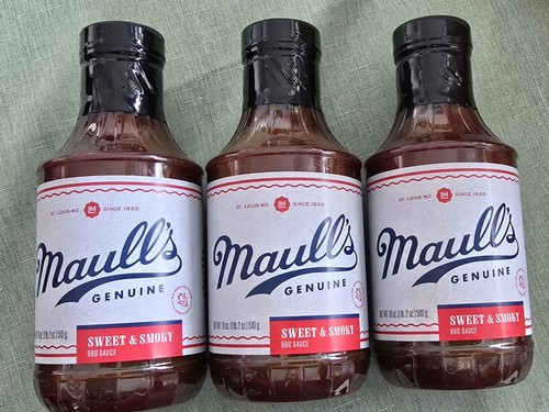 Maull's Genuine BBQ Sauce, Sweet & Smoky, 18 oz Pack of 3 | eBay