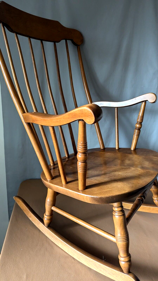 S. Bent & Bros. Vintage Maple Rocking Chair | eBay