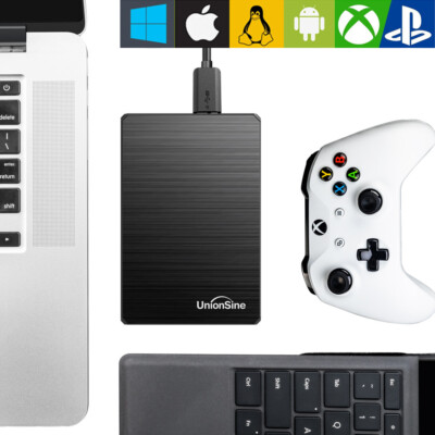 1TB 2TB 4TB External Hard Drive Portable Storage Backup HDD USB 3.0 PC ...