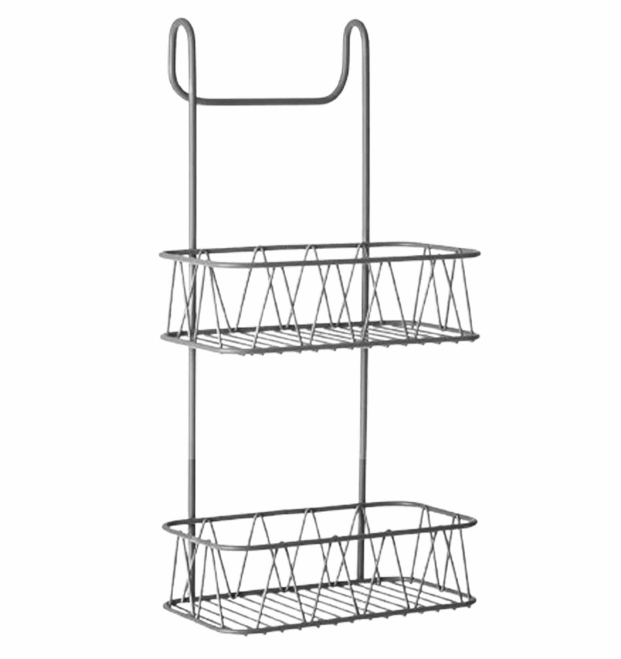 Hanging Over Door Screen Shower Caddy Bathroom Storage Rack Tidy Modern ...