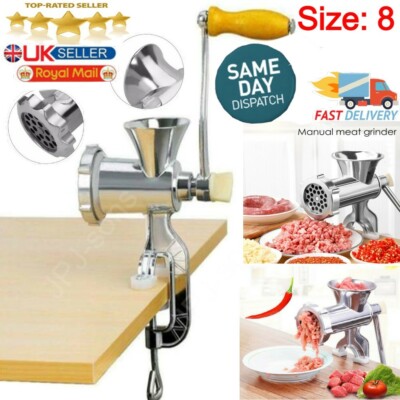 Hand Operated Meat Mincer Heavy Duty Grinder Manual Hand Operated ...