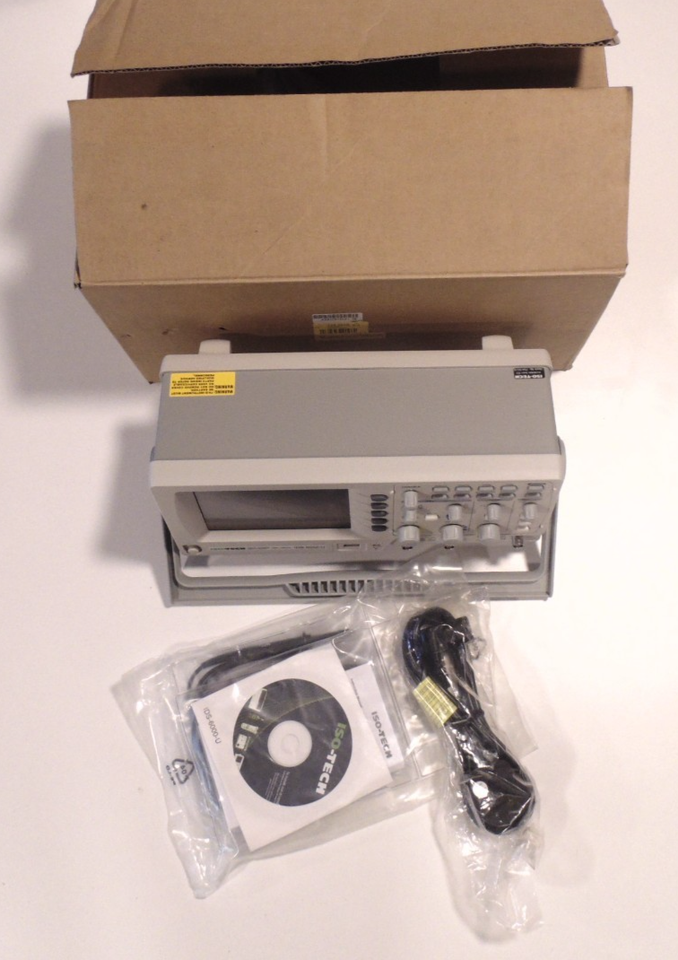 ISO-TECH IDS 6052-U Oscilloscope with 2x New Probes and software disk ...