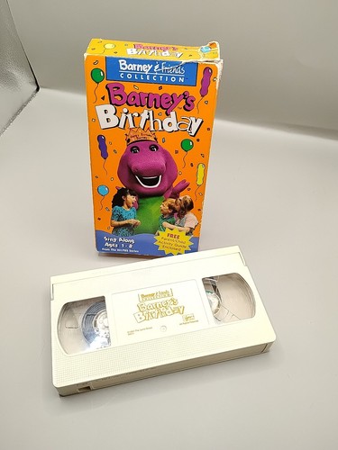 Barney - Barneys Birthday White Alternate Cover (VHS, 1992) 45986990112 ...