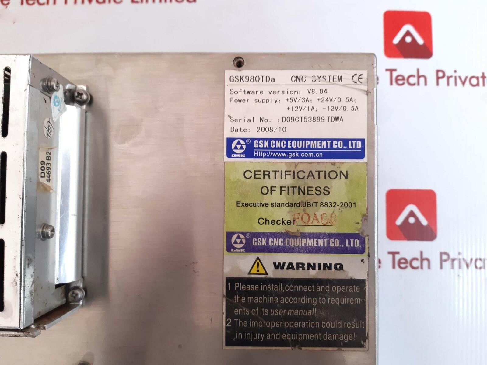 GSK CNC SYSTEM 980TDA Controller GSK PB2 Switch Power Supply | eBay