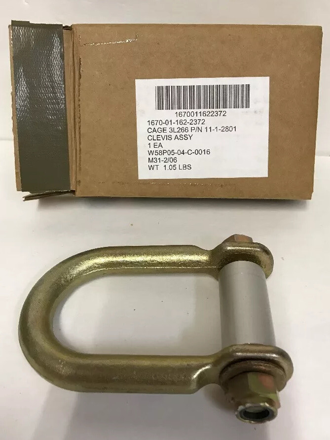 NEW Military Clevis 11-1-2801 CAGE 3L266 1670-01-162-2372 Cargo | eBay
