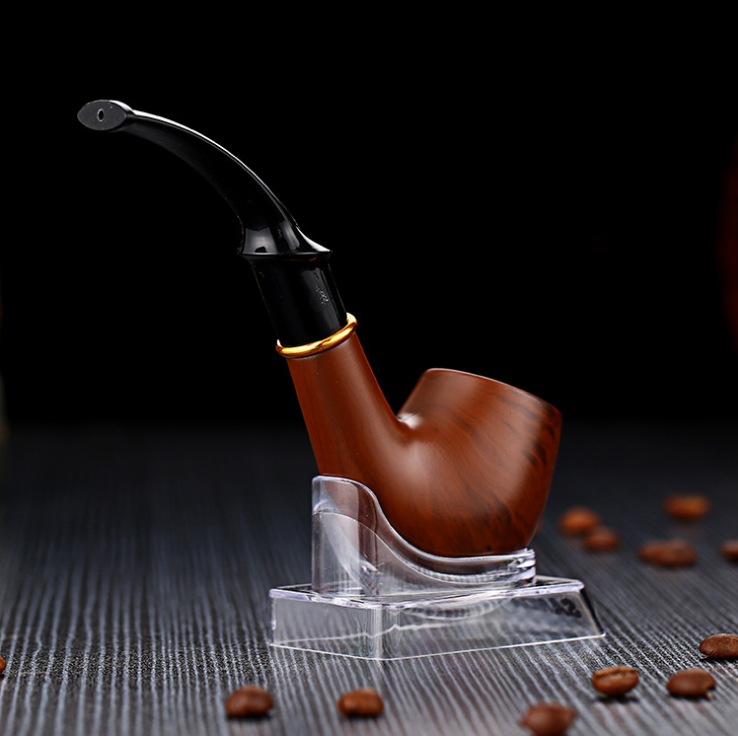 Classic Wood Bakelite Pipes large Size Gift Box with a Pouch and Stand ...