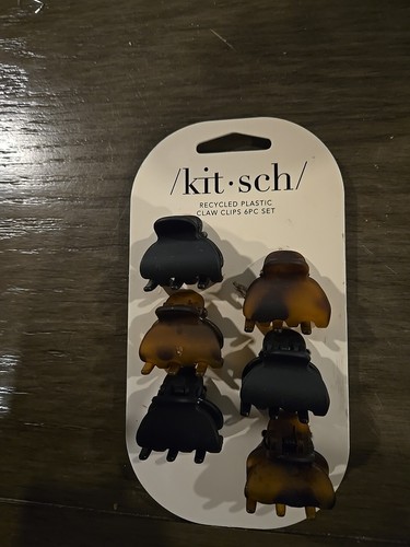 Kitsch Recycled Plastic X-Small Claw Clips 6pc - Black & Tort | eBay