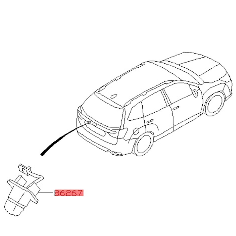 OEM New Back Up Rear View Camera 86267 SJ000 For 2019-2021 Subaru ...