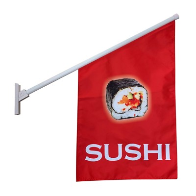 Sushi Flag Kit / Wall Mounted Sushi Shop Advertising Sign Flag Kit ...