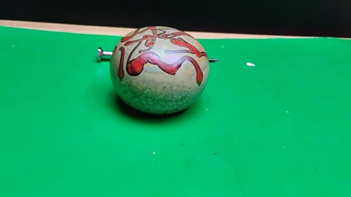 Signed Aaron Slater Studio Art Glass Iridescent Spatter Paperweight | eBay