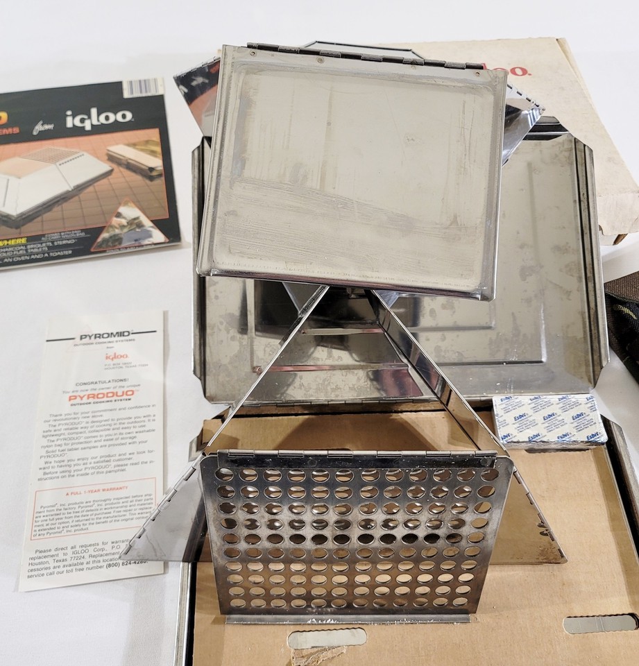NOS Vintage PYROMID 612 Outdoor Cooking System Igloo Portable Camping ...