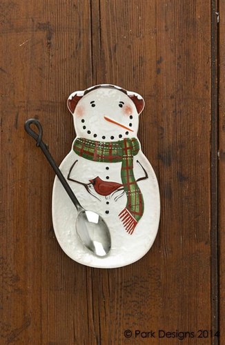 Park Designs 'Winter Buddies' Ceramic Snowman Spoon Rest | eBay