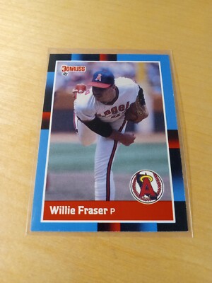1988 DONRUSS #135 WILLIE FRASER California Angels Baseball Card ...