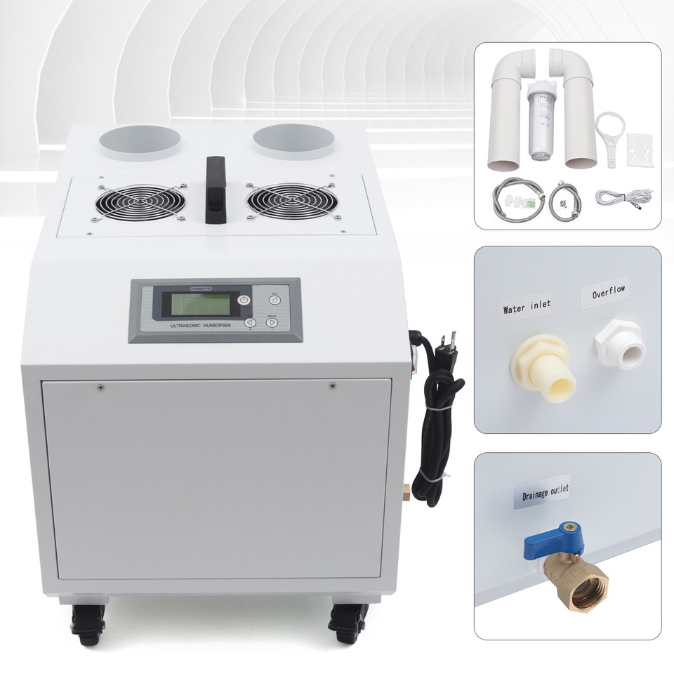 Ultrasonic Industrial Humidifier 15KG/H for Large Rooms with Smart ...