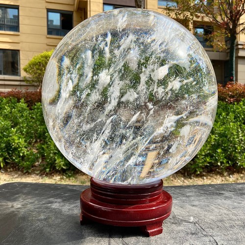 46.53LB white Smelting Stone Quartz Sphere Crystal Energy Ball Reiki ...
