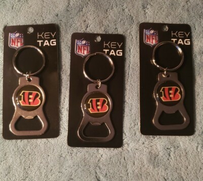 Cincinnati Bengals key chain with bottle opener lot of 3 | eBay