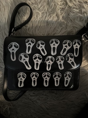 Hand painted ghost face purse | eBay