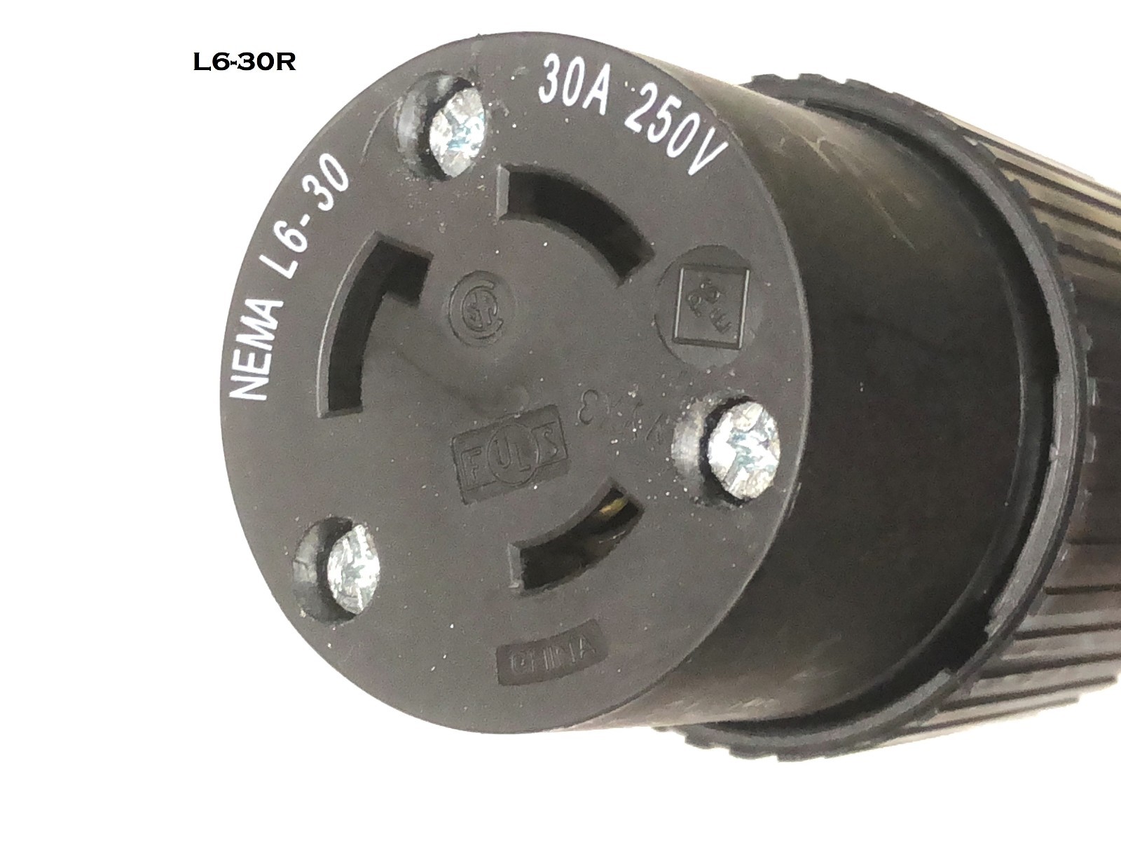 NEMA L6-30R RECEPTACLE to 3PIN 6-30P PLUG POWER CORD ADAPTER Nema L6-30 ...