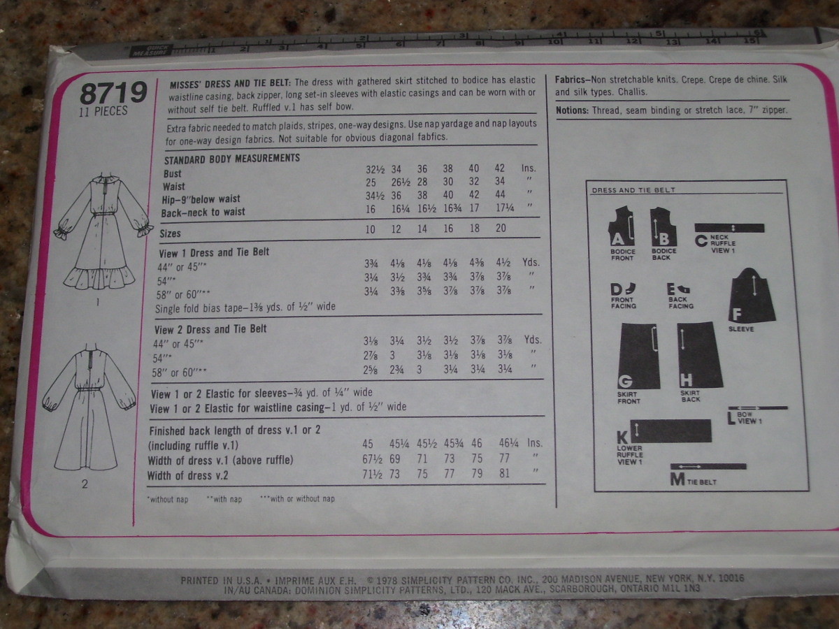 🌺UNCIRCULATED 1978 SIMPLICITY #8719 - LADIES TWO STYLE RETRO DRESS ...