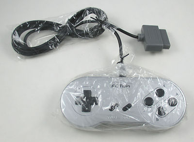 USA SELLER: New Super NES SNES Yobo FC Twin Controller Silver & Black ...
