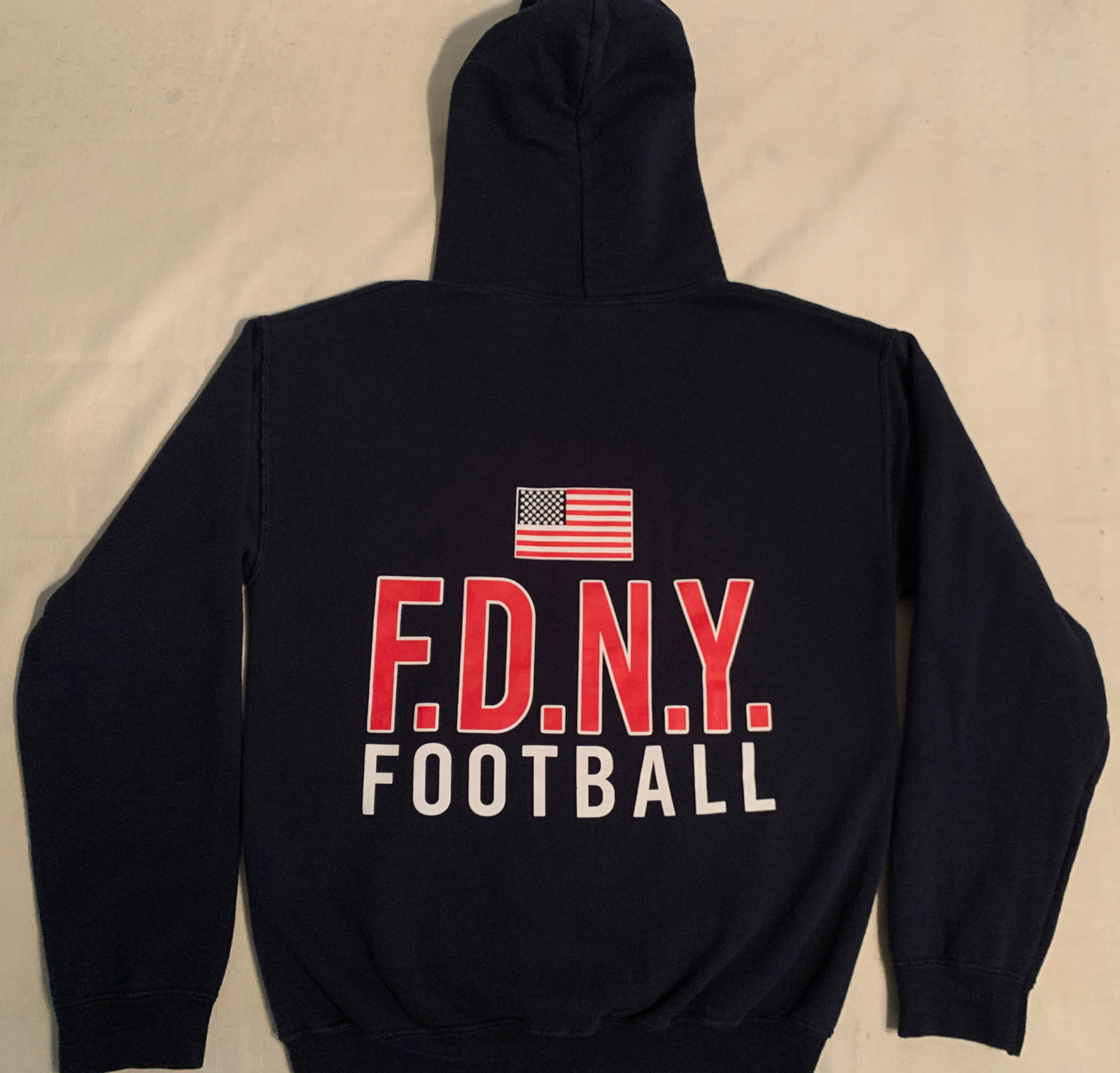 FDNY NYC Fire Department New York City Sweatshirt Sz S Bravest FOOTBALL ...
