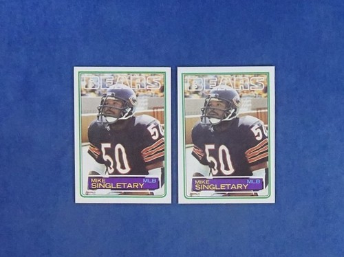 1983 TOPPS #38 MIKE SINGLETARY RC HOF LOT OF 2 NMMT F358123 | eBay