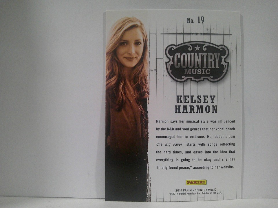 2014 Panini Country Music Kelsey Harmon #19 | eBay