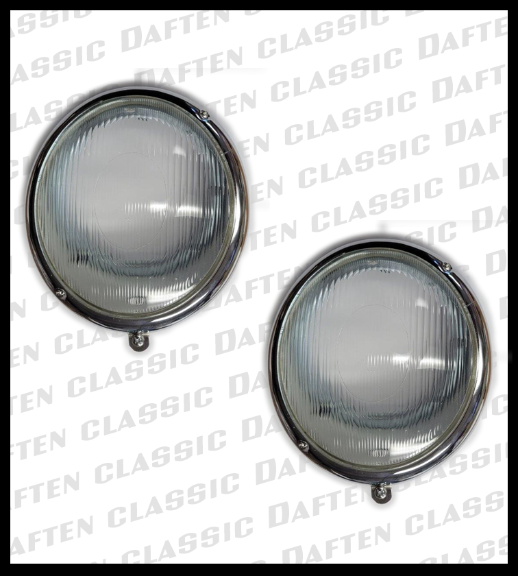 VW Bug Headlight Assembly Pair HELLA H4 Lens | eBay