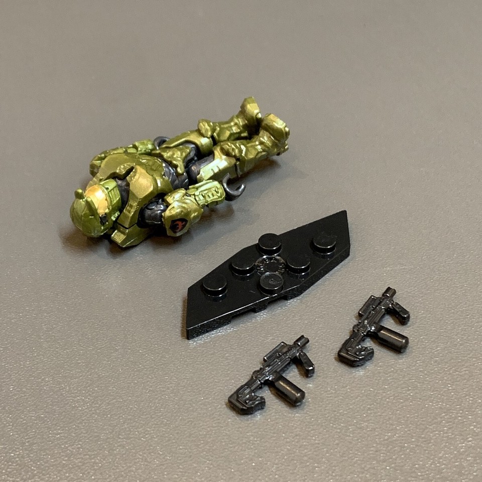 SPARTAN DOUGLAS-042 MEGA Construx Bloks Halo Red TEAM WARTHOG Figures ...