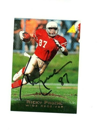 Ricky Proehl Cardinals signed autographed 1995 Pinnacle football card ...