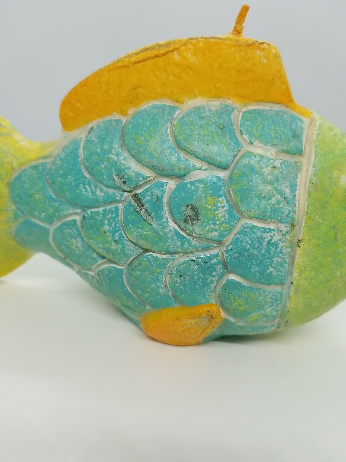 Vintage Wax Vick Candle TROPICAL FISH Shaped 3D Unburned Scented Candle ...