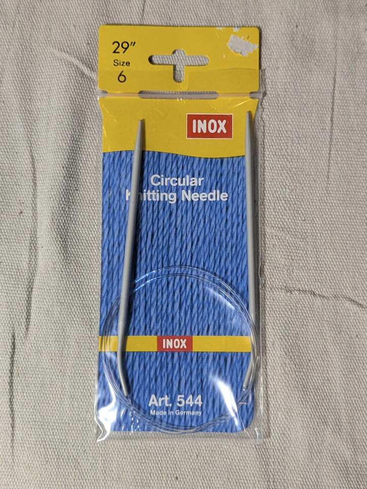 Inox Circular Knitting Needles, Nickel Plated, Plastic, excellent used ...