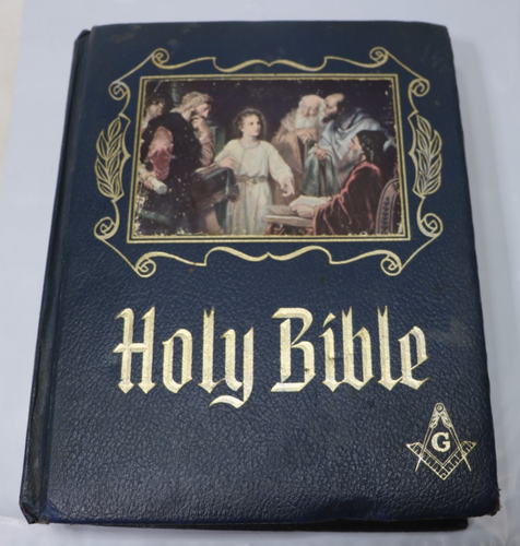 Masonic Freemason Holy Bible KJV Master Reference Ed. Heirloom Red ...