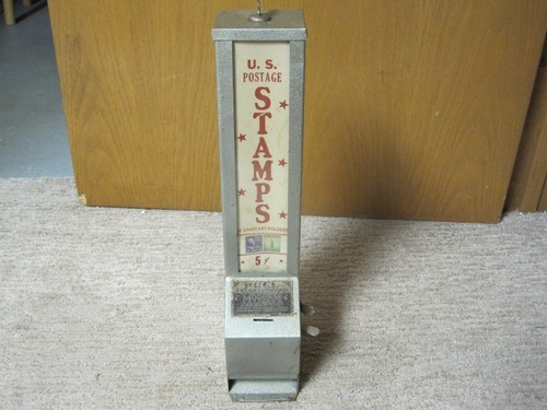 Walzer Moderne Vendor Postage Stamp Vending Machine - 5 cent Nickel Old ...
