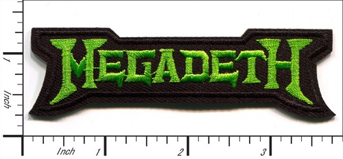 38 Pcs Embroidered Iron on patches Megadeth 80's metal band 93x28mm AP056sBG | eBay
