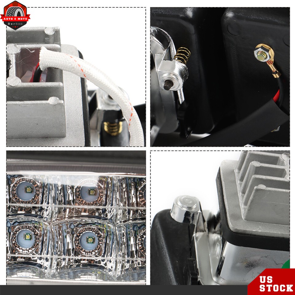 ALL 12V LED Deluxe Street Legal Light Kit FIT For Club Car DS 1993 and ...