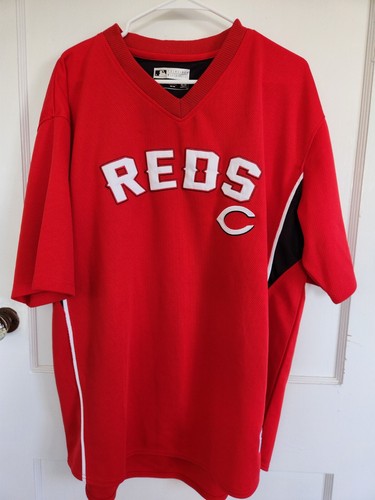 Cincinnati Reds Jersey Red XL White Lettering Baseball Fan Apparel MLB ...