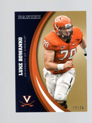 2016 PANINI VIRGINIA CAVALIERS LUKE BOWANKO #43 GOLD 12/25 | eBay