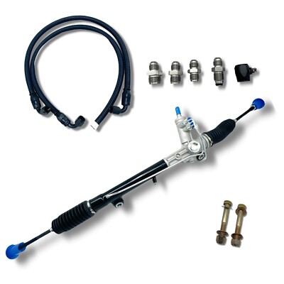 Mustang 2 Power Rack and Pinion w/ Hoses & Fittings Kit and Hardware | eBay