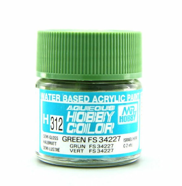 Mr Hobby Gunze Aqueous Color Acrylic H312 Green FS 34227 Model Paint ...
