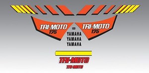YAMAHA 1983 YT175 YT 175 Trimoto Three Wheeler DECAL GRAPHIC KIT | eBay