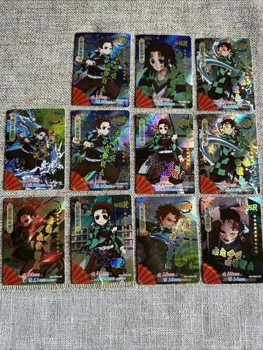Demon Slayer SSR Trading Cards! Lot Of 11 Tanjiro | eBay