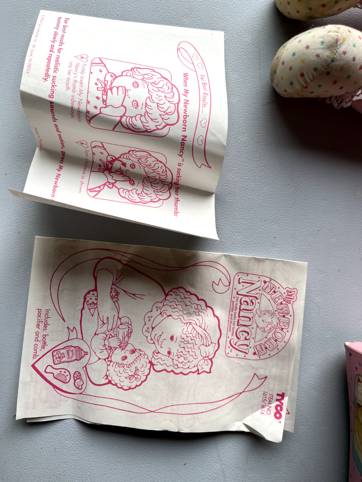 VINTAGE 1993 Tyco MY NEWBORN NANCY Baby Doll w/ Original BOX | eBay