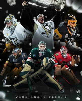 Marc-Andre Fleury Retirement Collage Penguins Wild 8x10 NHL Hockey ...