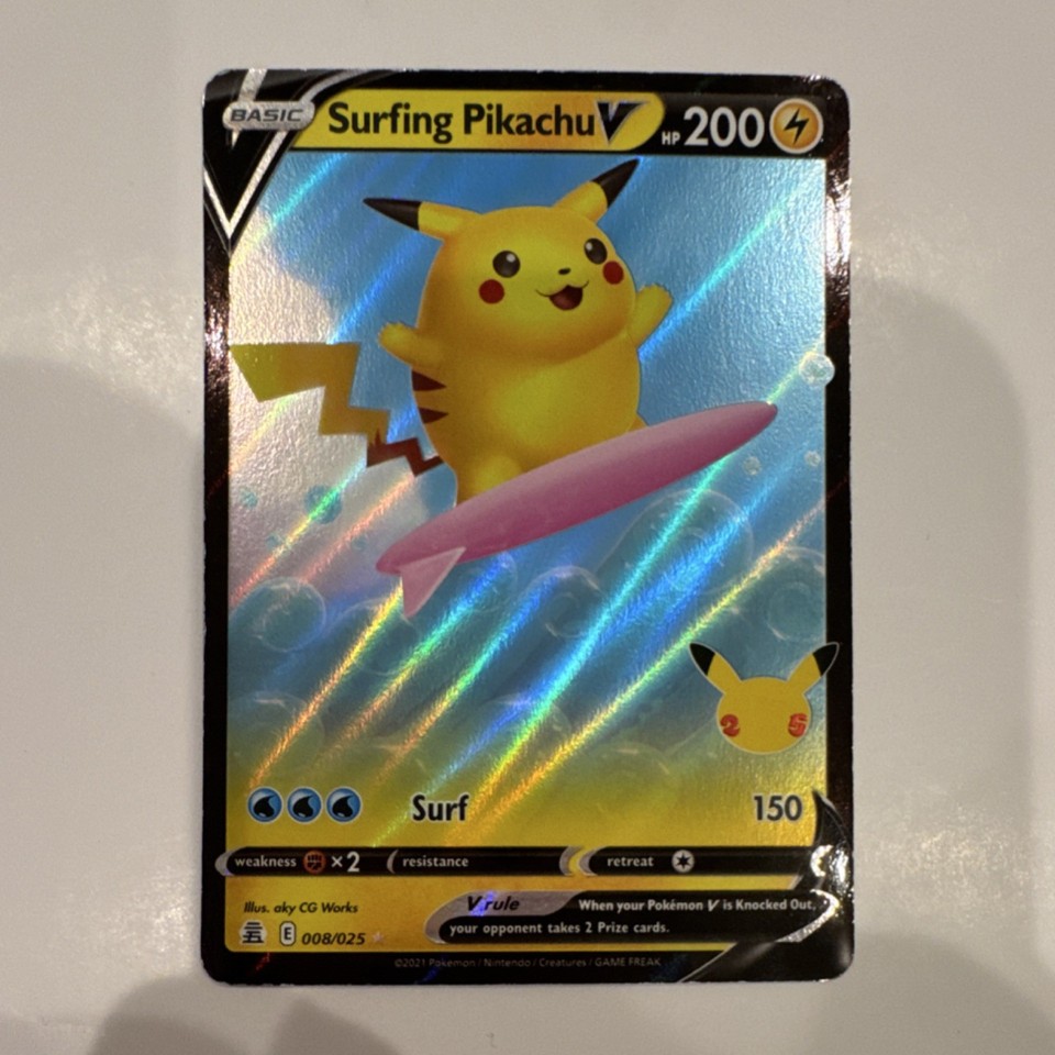 Pokémon Celebrations Pikachu V & VMAX Promo Holo Card Lot (5 cards) | eBay